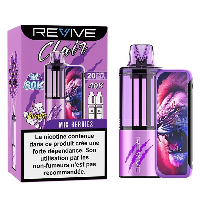 Puff Revive Clair Animals Mix Berries pas cher | Le Vapoteur Discount
