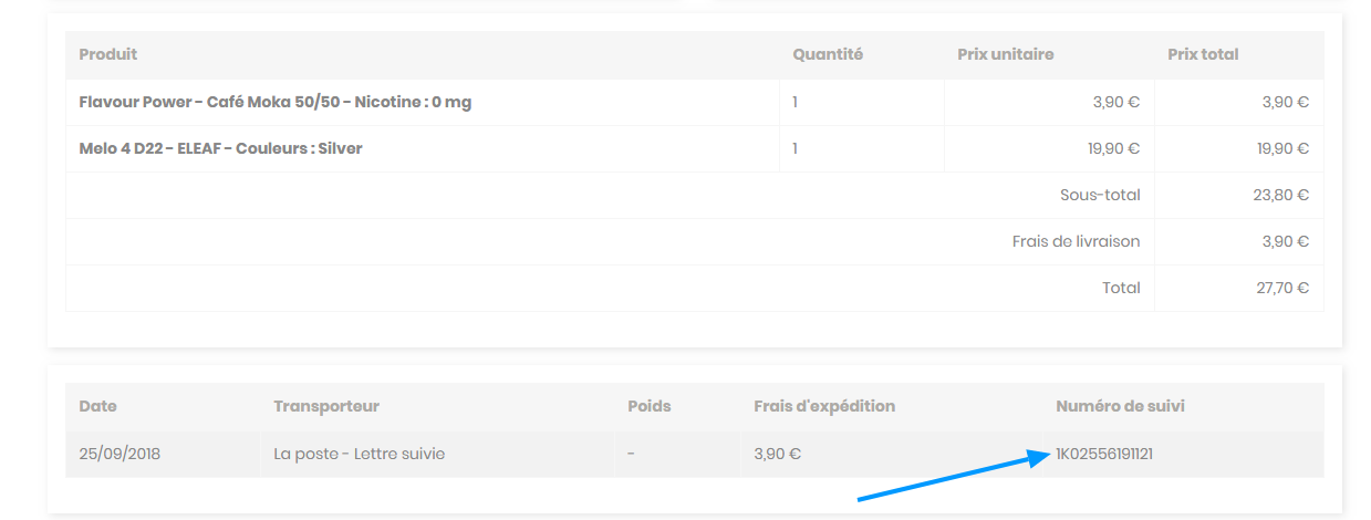 Suivre mon colis sur levapoteur-discount.fr